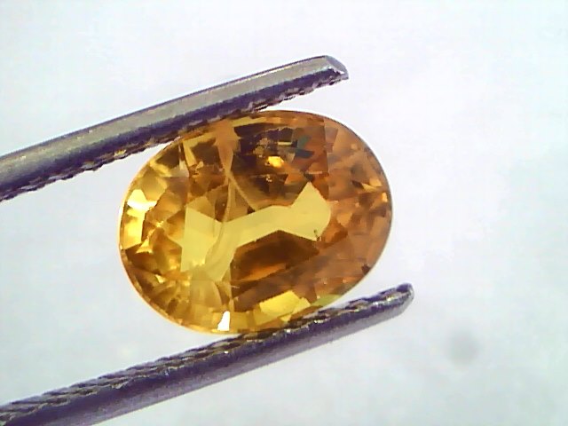 3.10 Ct Natural Yellow Sapphire Pukhraj Jupiter Gemstone(Heated)